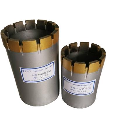 China Impregnated Diamond Core Drill Bit for Geological Exploration for sale