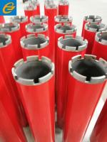 China 51mm Thin Wall diamond core Drill Bit for Concrete with 450mm pipe length for sale