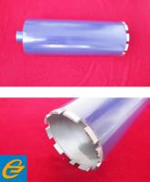 China 51mm Thin Wall diamond core Drill Bit for Concrete with 450mm pipe length for sale
