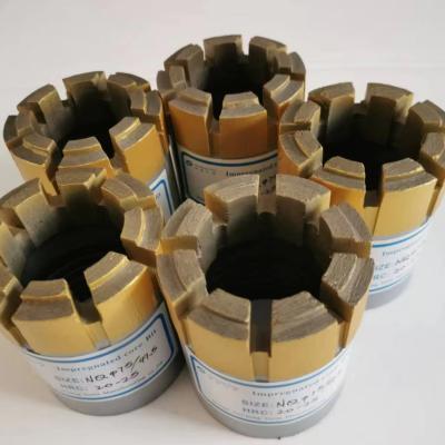 China NQ Vacuum Brazed Impregnated Diamond Core Drill Bit for sale