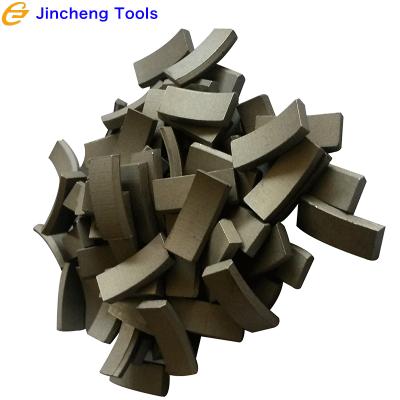 China Jincheng 12mm to 600mm Core Drill Bit Diamond Segment for Cutting Concrete Granite Marble Diamond Segments for sale