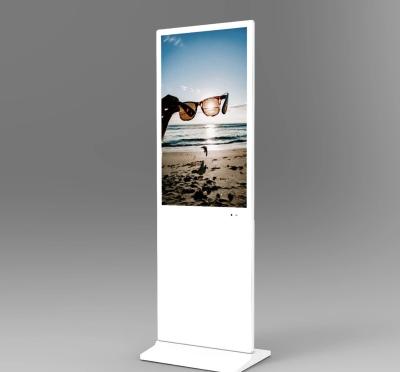 China 55 Inch Free Standing Digital Signage Kiosk with Face Recognition and Touch Screen for sale