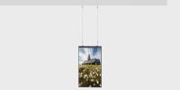 China 55 65 Inch Indoor High Brightness Ceiling Hanging Advertising Single Side Digital Signage Window Lcd Display Screen for sale