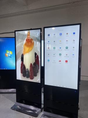 China 55 Inch Android OS LCD Digital Signage with 350 Cd/m² Brightness for Indoor/Outdoor Advertising Display Screen for sale
