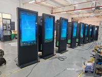 China 43 75 inch touch screen vertical lcd panel stand advertising display led advertising machine full hd big advertising s for sale