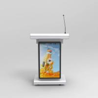 China Multimedia Modern Church Podiums Digital Podium Lectern For Conference Classroom for sale