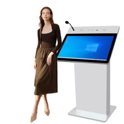 China 27 Inch Digital Podium Lectern , Smart Multi Media Lectern Teaching Educational Equipment for sale