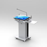 China Educational Equipment Multimedia Podium With Microphone Stand for sale