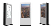 China Smart Outdoor LCD Digital Signage with 4K Resolution 2500nits Brightness and 178° Viewing Angle Commercial Display Touch Screen Kiosk for sale