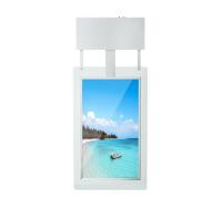 China Double Sided LCD Digital Signage Hanging Digital Signage Android Video Advertising Display for sale