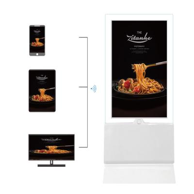 China 55 Inch Floor Standing LCD Digital Signage with Quad-core Cortex-A17 and 350 Cd/m² Brightness for sale