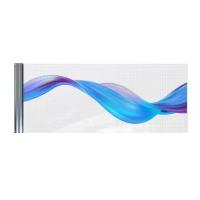 China Flexible Glass Curtain Wall LED Film Screen High Transparency 85% Lightweight Custom Size for Restaurant Hotel Supplies for sale