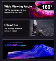 China Customizable Size LED Transparent Film Screen High Brightness 5000nits 3840Hz Refresh Rate For Commercial Buildings for sale