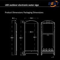 China Outdoor P2.5 Portable LED Signage with 10H Battery 4500Nits IP65 Waterproof for Commercial Advertising for sale