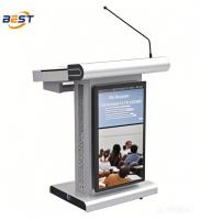 China Smart Podium with Multi Points Foil Touch 350 Cd/m² Brightness and 8GB RAM for Enhanced Presentations for sale