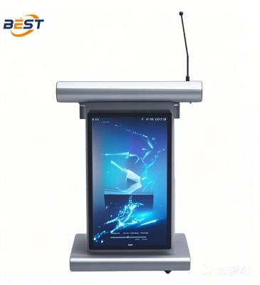 China Smart Podium with 8K@60Hz Signal Transmission Dual HDMI 2.1 Interfaces and Mechanical Security Lock for sale
