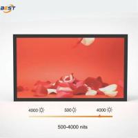 China High Brightness Commercial LCD Display 4000nit Smart Light Sensor 178 Degree Viewing Angle for sale