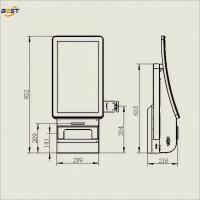 China Wall-mounted Self-service Ordering Kiosk with POS System for Bar Restaurant Retail Android for sale