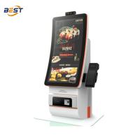 China 21.5 Inch Self-service Ordering Kiosk with 10-point Capacitive Touch and Intel Core I3 CPU POS System for sale