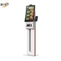 China Floor-standing Self-service Ordering Kiosk for Hotel Library Hotpot LCD Menu Mobile POS for sale