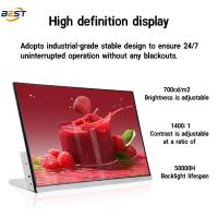 China Digital Menu Board Display for Restaurant , USB Ultra Thin High Brightness Indoor LCD Screen for sale