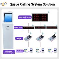 China LCD Touch Screen Queue Management System Ticket Dispenser Machine With Thermal Printing and Multiple Languages for sale