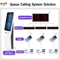 China Wireless Paging Calling Queue Management Ticket Dispenser With Timer Camera Digital Display For Hospital Fastfood Bank for sale