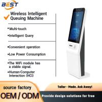 China Wireless Paging Calling Queue Management Ticket Dispenser With Timer Camera Digital Display For Hospital Fastfood Bank for sale