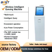 China LCD Touch Screen Queue Management System Ticket Dispenser Machine With Thermal Printing and Multiple Languages for sale