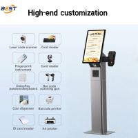 China 21.5 inch Capacitive Touch Screen Self-Service Ordering Kiosk with Android / Windows OS and Barcode Scanner & Receipt Printer for sale