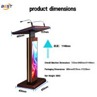 China Audio Video AV Conference Presentation Speaker Speech Wireless Microphone Podium for sale