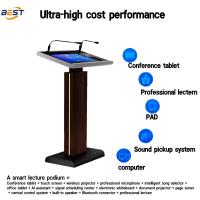 China Audio Video AV Conference Presentation Speaker Speech Wireless Microphone Podium for sale