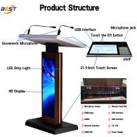 China Audio Video AV Conference Presentation Speaker Speech Wireless Microphone Podium for sale