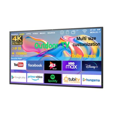 China Outdoor TV Digital Signage Display IP55/IP66 Waterproof All-Weather High Brightness 1500-3000cd/m2 Commercial Display for sale