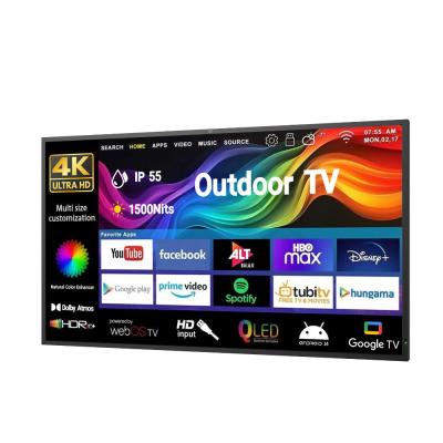 China Outdoor TV Waterproof IP66 4K UHD High Brightness Commercial Display for sale