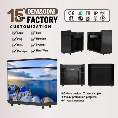 China Bar DJ Desk LED Display Mall Stage Exhibition Office Cashier Luxury Retail Club for sale