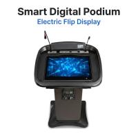 China Teaching Podium 21.5 Inch Interactive Touch Screen Split Screen Software Integrated Multimedia Classroom Lectern for sale