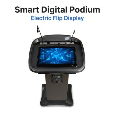 China Teaching Podium 21.5 Inch Interactive Touch Screen Split Screen Software Integrated Multimedia Classroom Lectern for sale