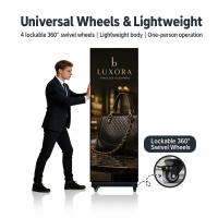 China P2.0 Portable Foldable LED Poster Display Indoor 640x1920mm Aluminum Alloy Standee for sale