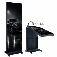 China P2.5 Portable Foldable LED Poster Display High Brightness 640x1920mm Aluminum Alloy Standee for sale