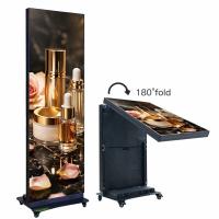 China P2.0 Portable Foldable LED Poster Display Indoor 640x1920mm Aluminum Alloy Standee for sale