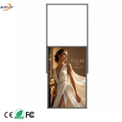 China High Brightness 3000 Nits Dual Face Digital Signage Display 55 Inch Auto Light Sensor 7x24H Advertising Screen for sale