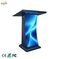 China P1.8 P1.53 P1.25 GOB LED Podium Screen 320x960mm Novastar Async Lockable Cabinet Casters Stage Install for sale