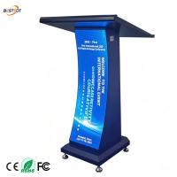 China GOB Full Protection LED Podium Screen Curved Flexible Panel Plug Play Wireless Async Novastar Conference for sale