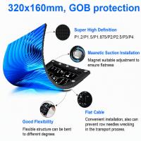 China GOB Full Protection LED Podium Screen Curved Flexible Panel Plug Play Wireless Async Novastar Conference for sale