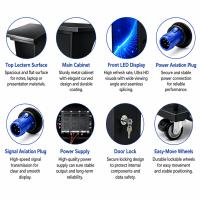 China High Brightness 450-650nit GOB Curved LED Lectern Display 3840Hz 12-16Bit Grayscale Wireless Smart Control for sale