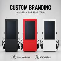 China 19.2kW AC Level 2 EV Charger SAE J1772 Outdoor LCD Advertising Display OCPP 1.6J 80A US Standard for sale