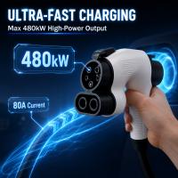 China 19.2kW AC Level 2 EV Charger SAE J1772 Outdoor LCD Advertising Display OCPP 1.6J 80A US Standard for sale
