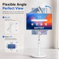China 32 Inch Android 13 Battery Powered Mobile Smart Screen Touch Digital Signage 4K IPS 8GB 128GB for sale