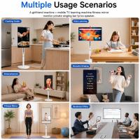 China 32 Inch Android 13 Battery Powered Mobile Smart Screen Touch Digital Signage 4K IPS 8GB 128GB for sale